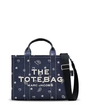 Marc Jacobs The Bandana Medium Canvas Tote - Navy Multi