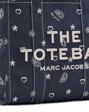 Marc Jacobs The Bandana Medium Canvas Tote - Navy Multi