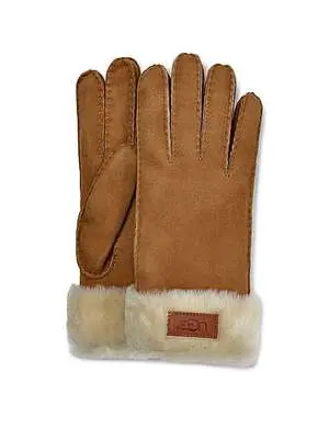 Pink Ugg® Turn Cuff Gloves - Brown
