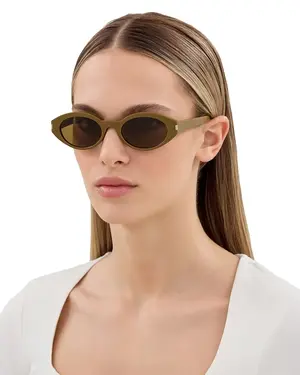 Saint Laurent Oval Sunglasses, 51mm