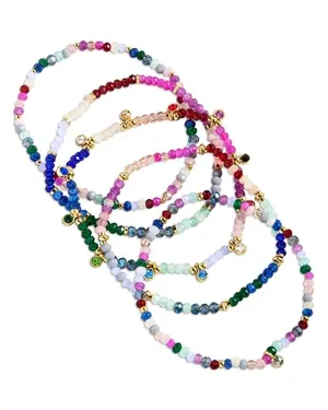Baublebar Semi-precious Stone Layered Stretch Bracelet - Multi
