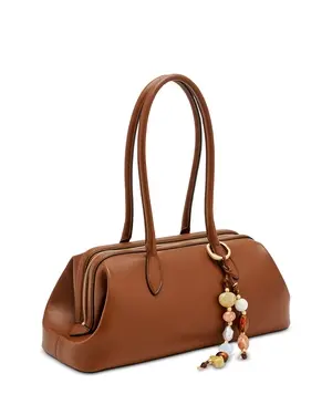 Cult Gaia Raia Leather Satchel