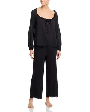 REFORMATION Paloma Pajama Set - Black