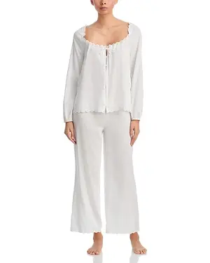 REFORMATION Paloma Pajama Set - Ivory