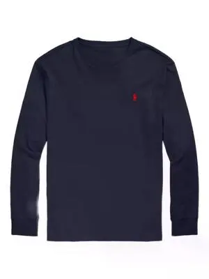 Polo Ralph Lauren Logo-embroidered Long-sleeve T-shirt - Blue