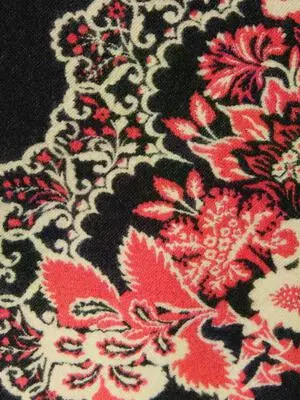 La DoubleJ Soul Floral-print Poncho - Black
