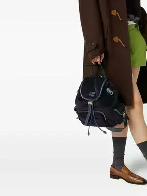 Miu Miu Corduroy Backpack - Blue