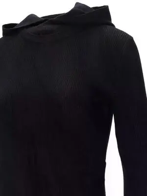 P.a.r.o.s.h Hooded Ribbed Body - Black