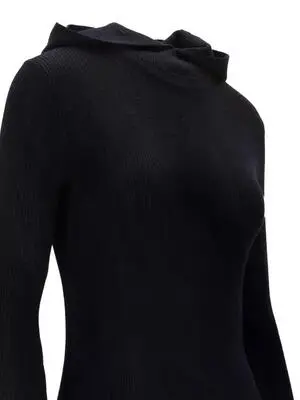 P.a.r.o.s.h Hooded Ribbed Body - Black