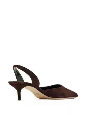 Staud 55mm Sebastian Slingback Pumps - Brown
