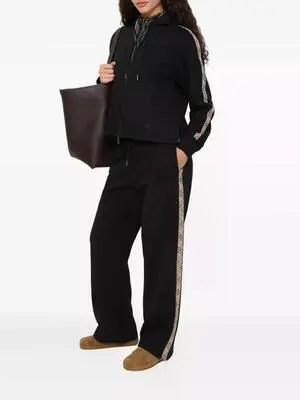 Burberry Equestrian Knight-design Track Pants - Black