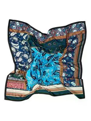Bimba Y Lola Patchwork Paisley-print Scarf