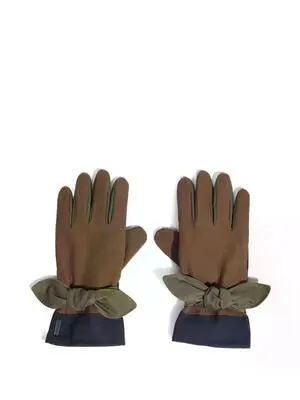Bimba Y Lola Patchwork Gloves With Bow Detail