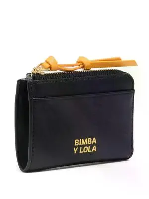 Bimba Y Lola Zip Detail Wallet - Black
