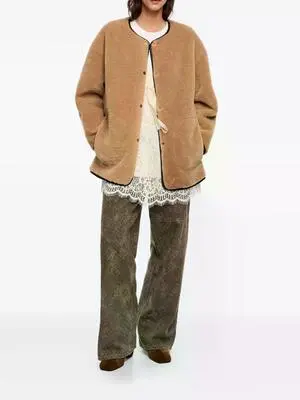 Bimba Y Lola Fur-textured Reversible Jacket