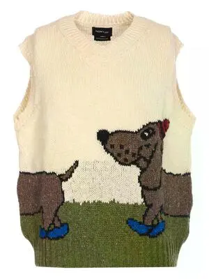 Howlin' Embroidered V-neck Vest
