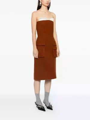 SHUSHU/TONG Bow Strapless Dress