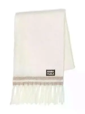 Bimba Y Lola Fringed Scarf - Neutrals