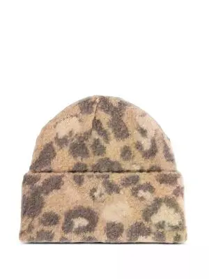 Bimba Y Lola Leopard Print Beanie