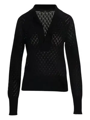 SAPIO Diamond-pointelle Sweater