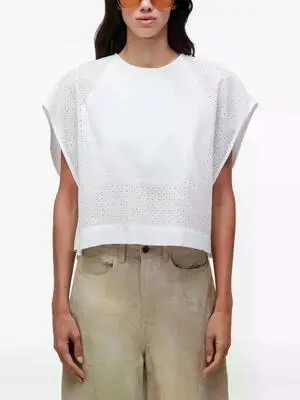 OSKLEN Eyelet-embroidered Top