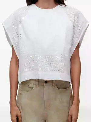 OSKLEN Eyelet-embroidered Top