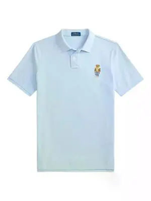 Polo Ralph Lauren Polo Bear-embroidered Polo Shirt - Blue