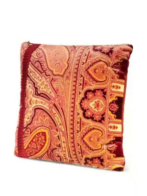 Etro Paisley-pattern Trim-detail Cushion