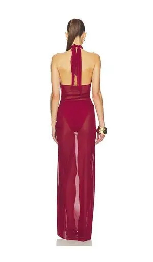 KIM SHUI X Mesh Wrap Gown