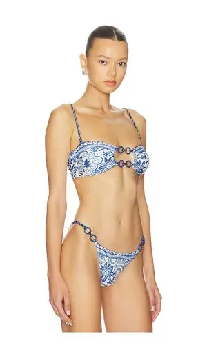 Agua Bendita Lace Batik Bikini Top