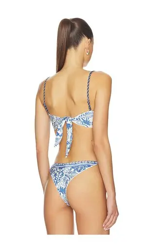 Agua Bendita Lace Batik Bikini Top