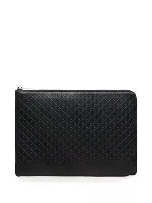 Calvin Klein Embossed Zip Wallet - Black