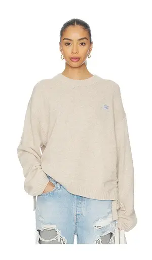 GANNI Future Wool Mix Oversized O-neck