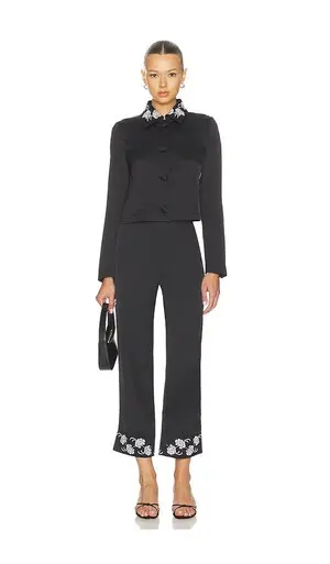 Ciao Lucia Arlene Embroidered Collar Jacket