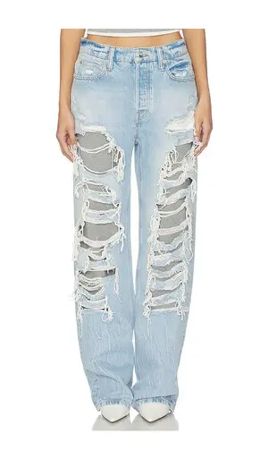Alexander Wang Distressed Straight Jean