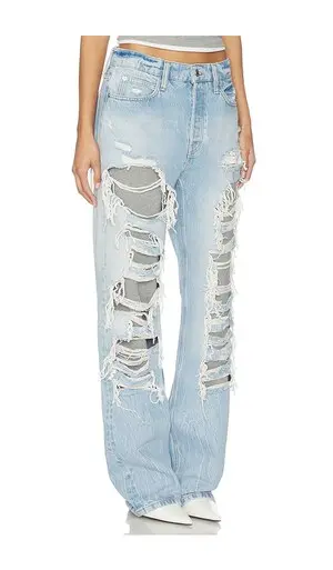 Alexander Wang Distressed Straight Jean