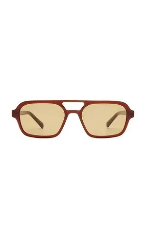LUV LOU The Dusty Sunglasses - Auburn & Khaki Tint