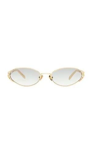 LUV LOU The Paloma Sunglasses - Gold & Charcoal Grad