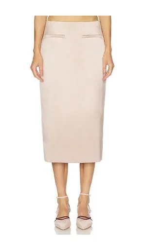 Women's Midi Skirts with Hidden Zipper