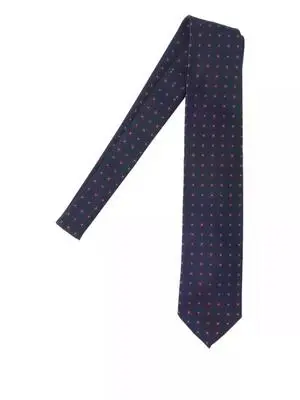 Cesare Attolini Patterned Standard Neck Tie - Blue