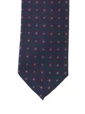Cesare Attolini Patterned Standard Neck Tie - Blue