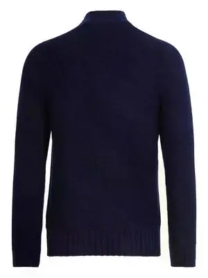 Alpha Studio Mock-neck Ribbed Knit Sweater