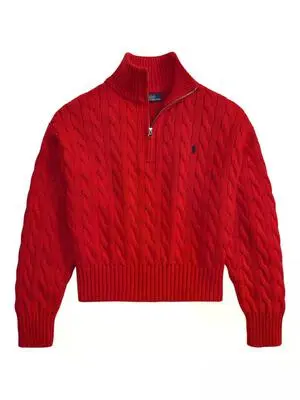 Polo Ralph Lauren Cable-knit Quarter-zip Sweater