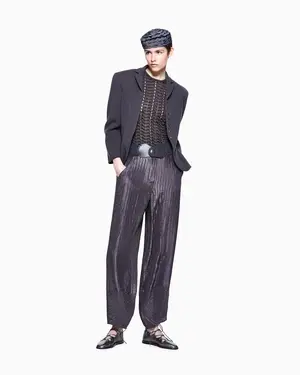 Giorgio Armani Cashmere Single-breasted Short Jacket