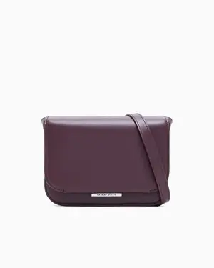 Giorgio Armani Leather Shoulder Bag - Red