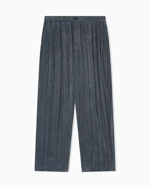Giorgio Armani Flat-front Pleated Trousers