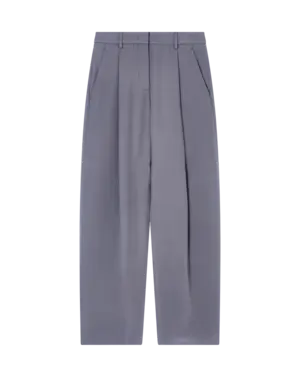 Giorgio Armani Single-pleat Washed Silk Crêpe Trousers - Grey