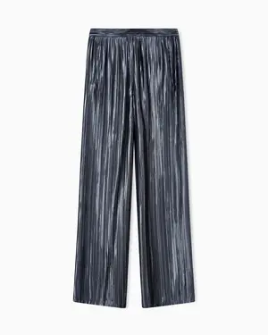 Giorgio Armani Wide Leg Pleated Trousers