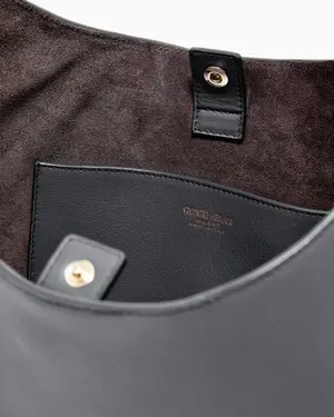 Giorgio Armani Leather Hobo Bag
