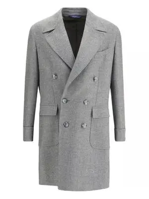 GI CAPRI Buttoned Double-breasted Coat - Grey